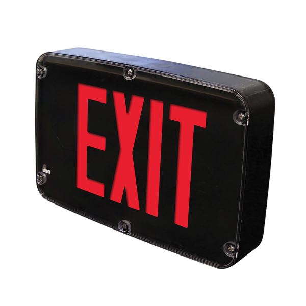 NXFX Series Polycarbonate LED Exit Sign, Double Face, AC Only, 2 ...