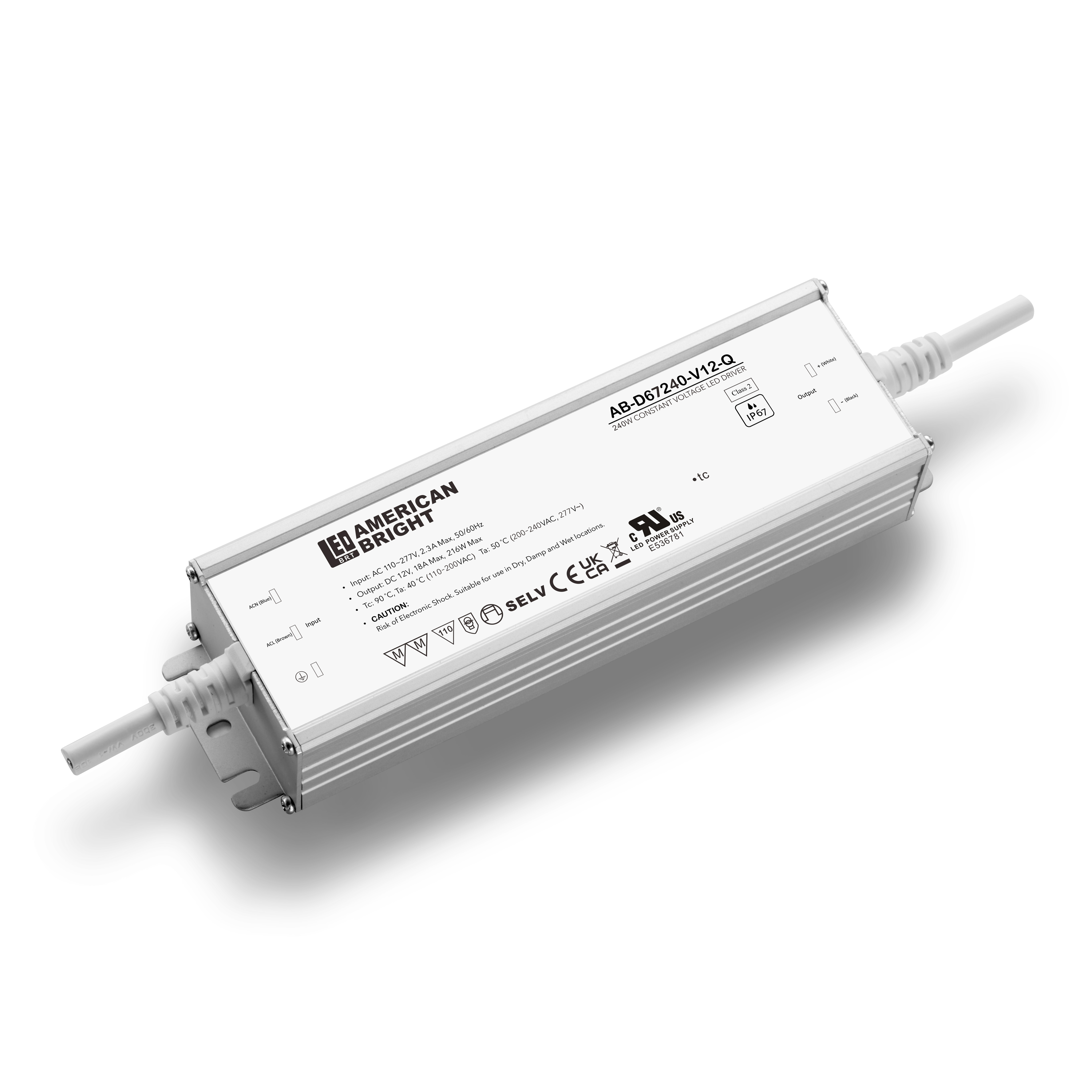 AB-D67200-V24-Q - Constant Voltage 200W, 24V by American Bright LED