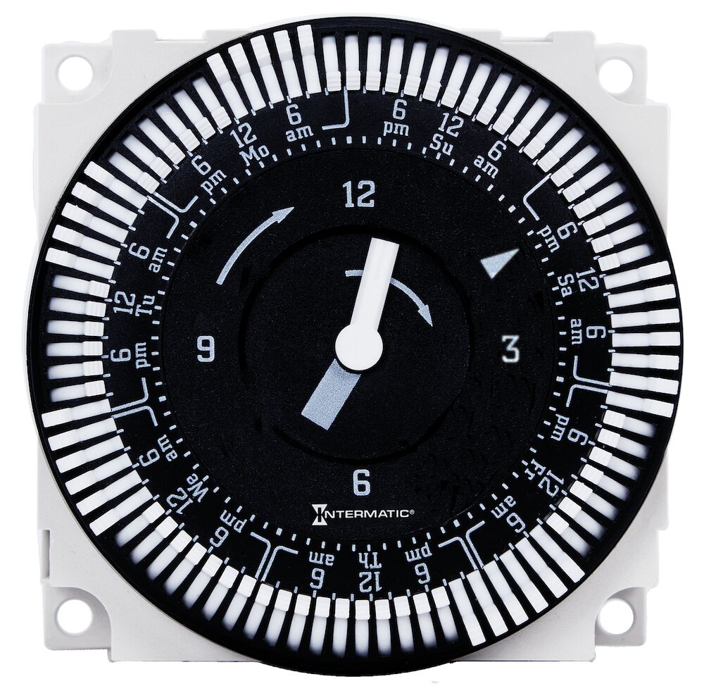 7-Day 120V Electromechanical Panel Mount Timer Module, 2 Hour Intervals ...