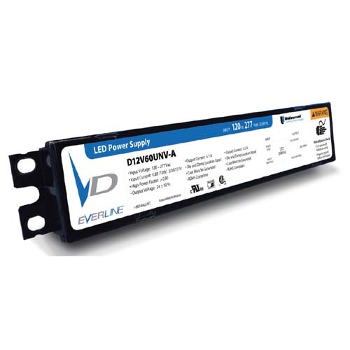 D12V60UNV-A 12V 60W Constant Voltage LED Driver by Universal ...