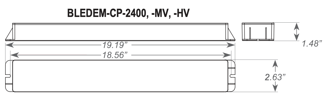 17W BLEDEM-CP Series Constant-Power Emergency LED Driver by Mule
