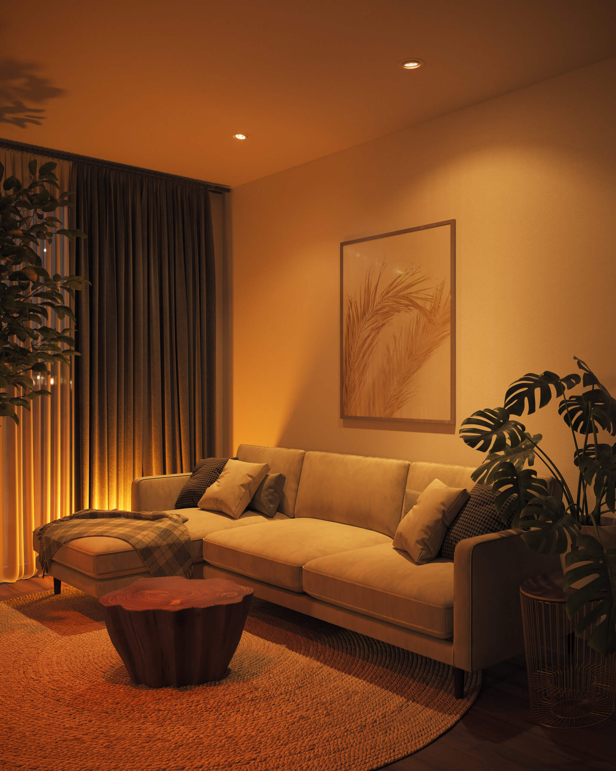 Pivot 4" Smart DC Pro Flat Gimbal Recessed RGB+ 5CCT Downlight, White ...