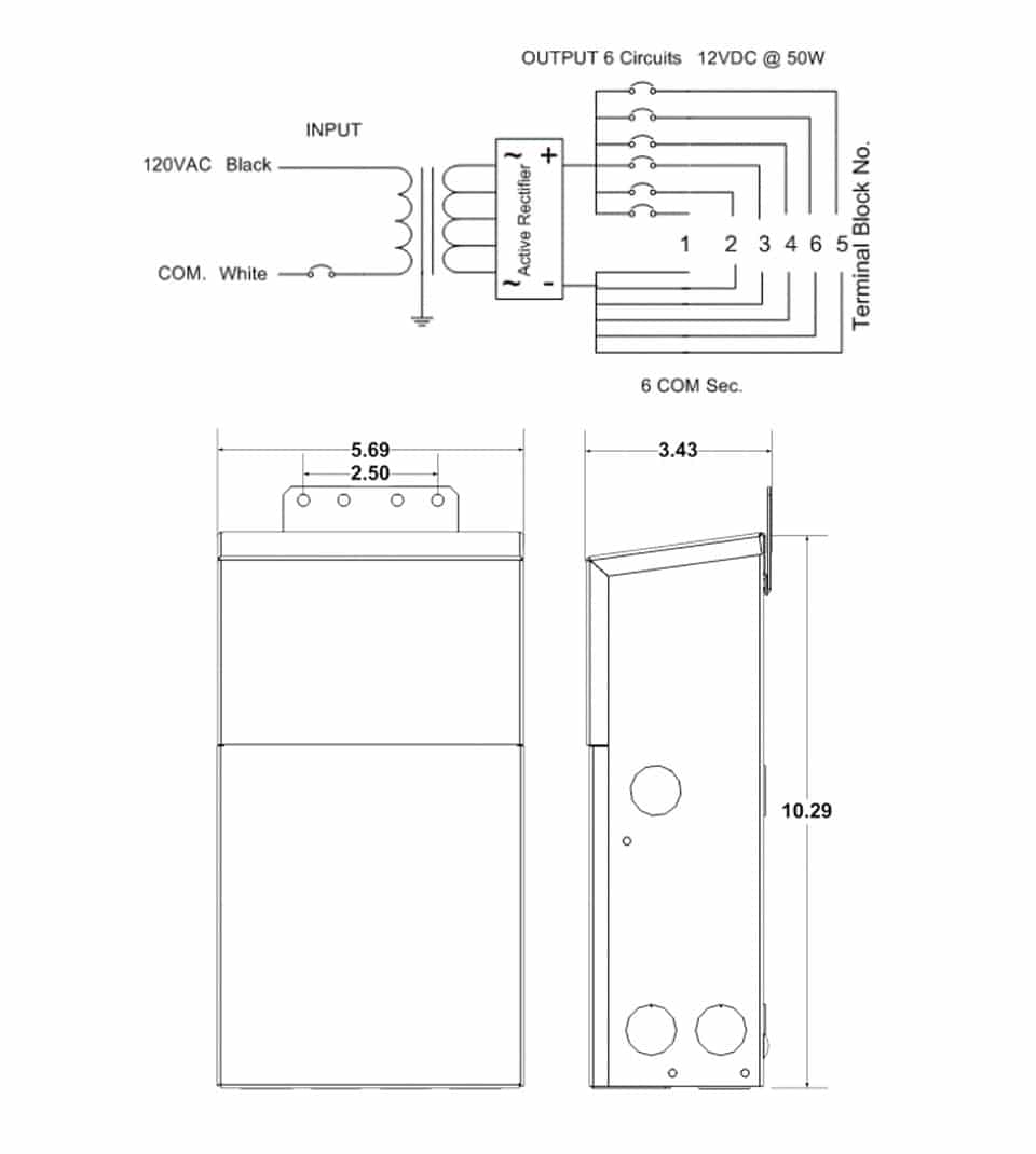 300W 12VDC EC2 Series Magnetic Phase Dimmable LED Driver by EMCOD 300W 12VDC EC2 Series Magnetic Phase Dimmable LED Driver by EMCOD