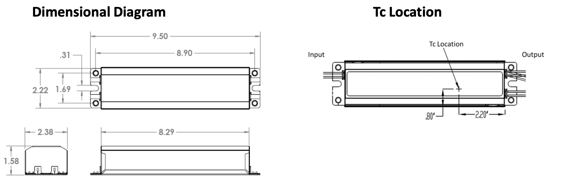 Universal D700C150HV10F 150W 700mA Everline High Voltage LED Driver