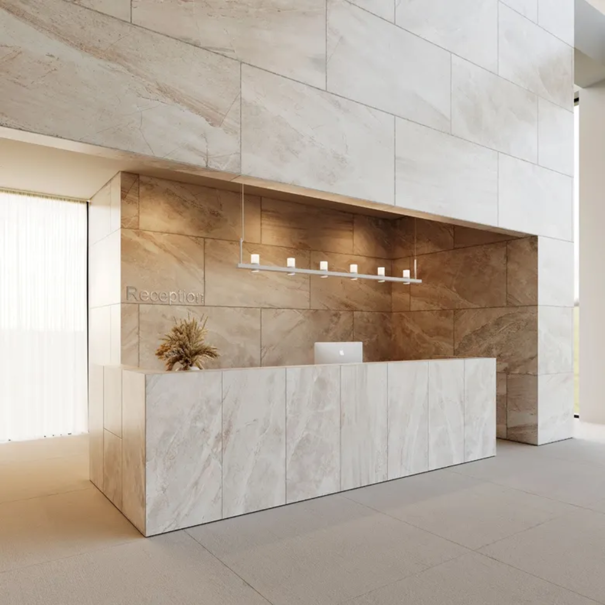 8' Intervals Linear Beam Pendant by Sonneman