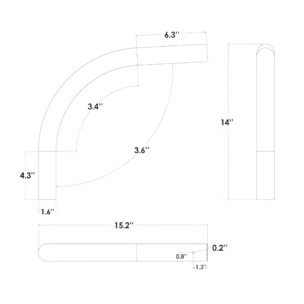 BDD: Tenon Bracket, Silver Finish by EnVisionLED