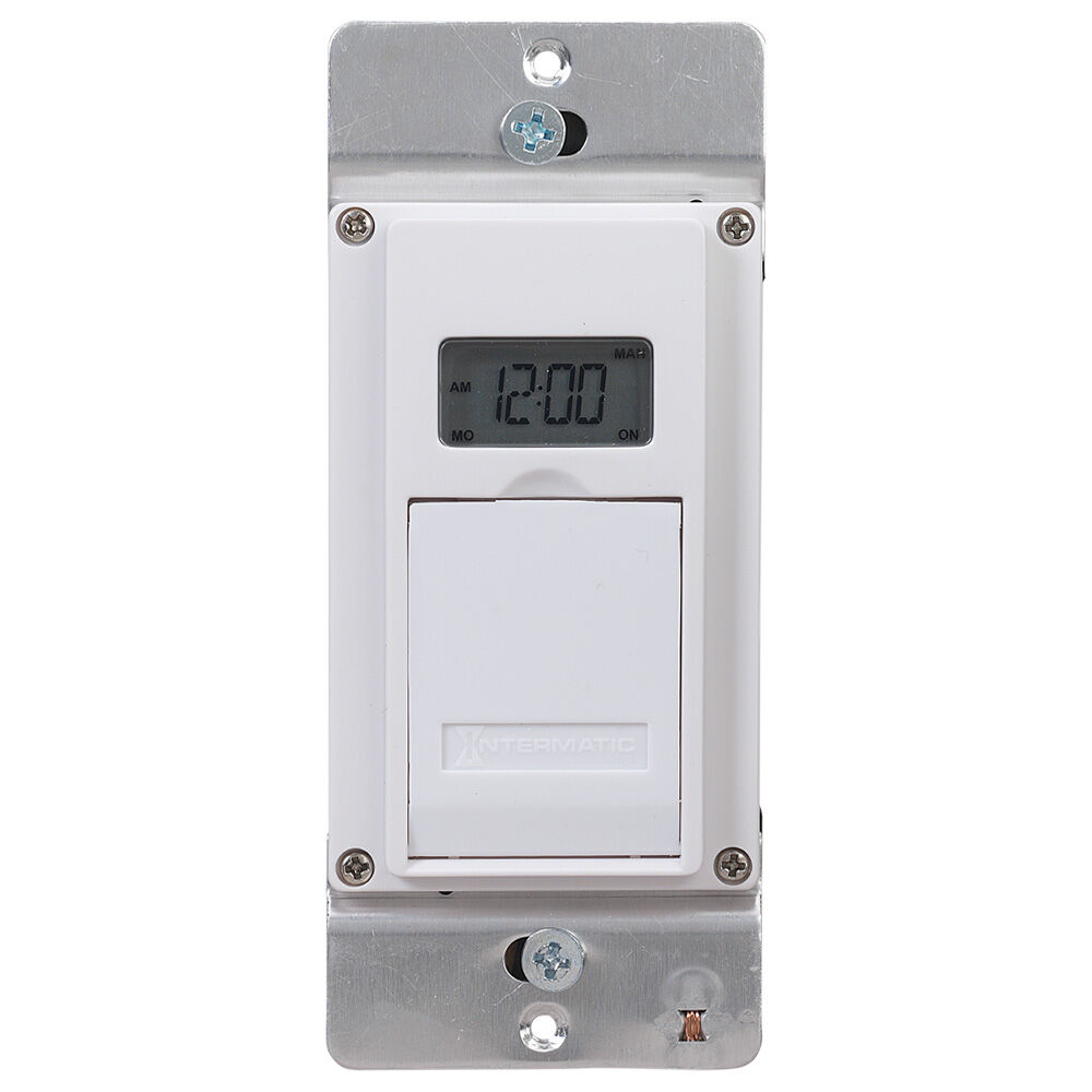 7-Day Standard Programmable Digital In-Wall Astronomic Timer, 120V ...