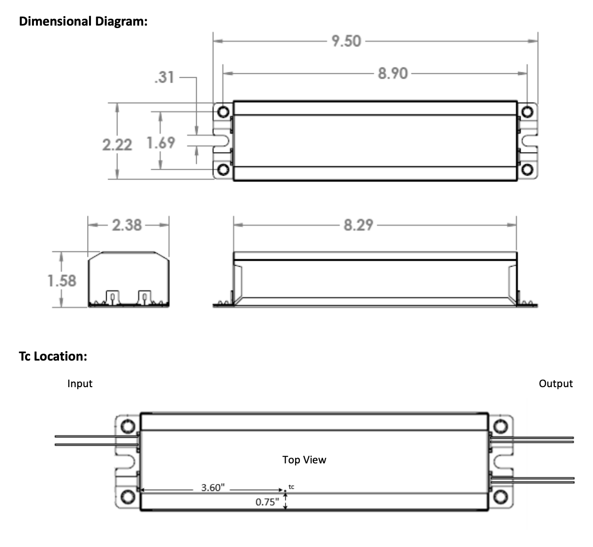 Universal D14CC180UNVPWX12-F 180W 1400mA Universal Everline PWX ...