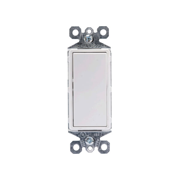 RH-253-W, Single Pole Momentary Switch 15A 120VAC White Finish By ...