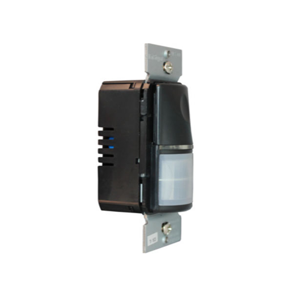 WS-301-B PIR Wall Switch Occupancy Sensor, 120/277V, Black Finish By ...