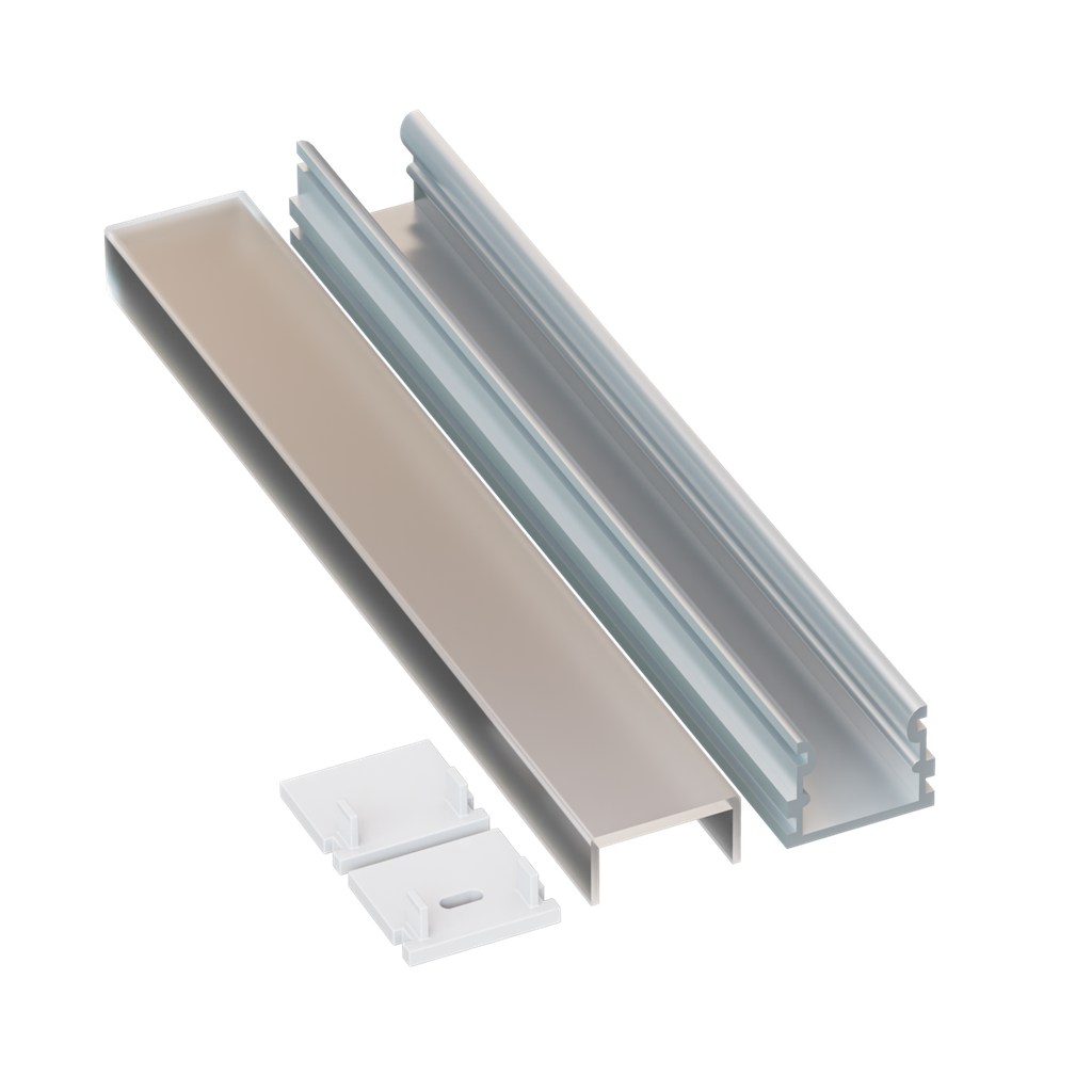 2M Scoop Wall Wash Single Extrusion Bundle by American Lighting