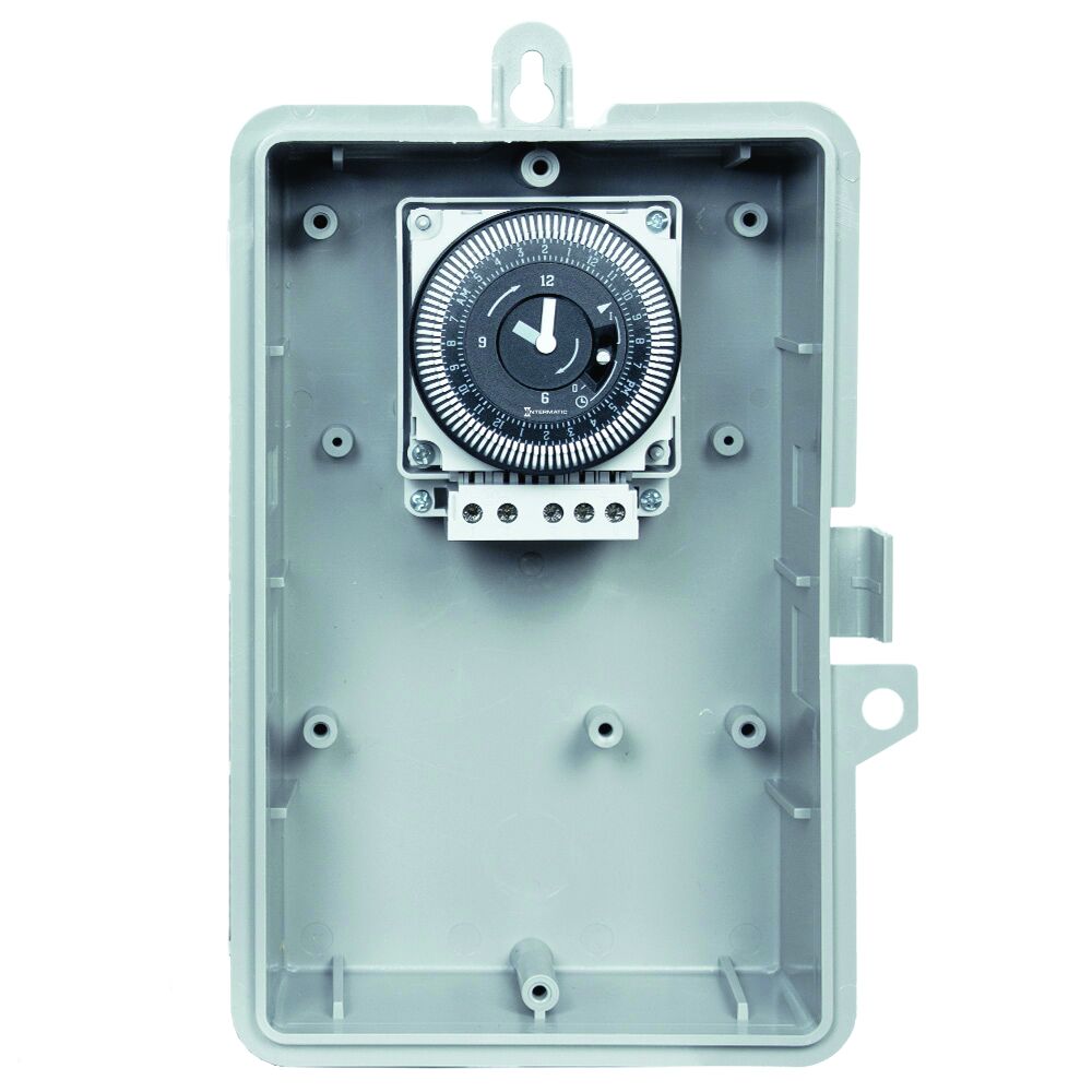 24-Hour 208/240V Electromechanical Timer, 15 Minute Intervals, 21A ...