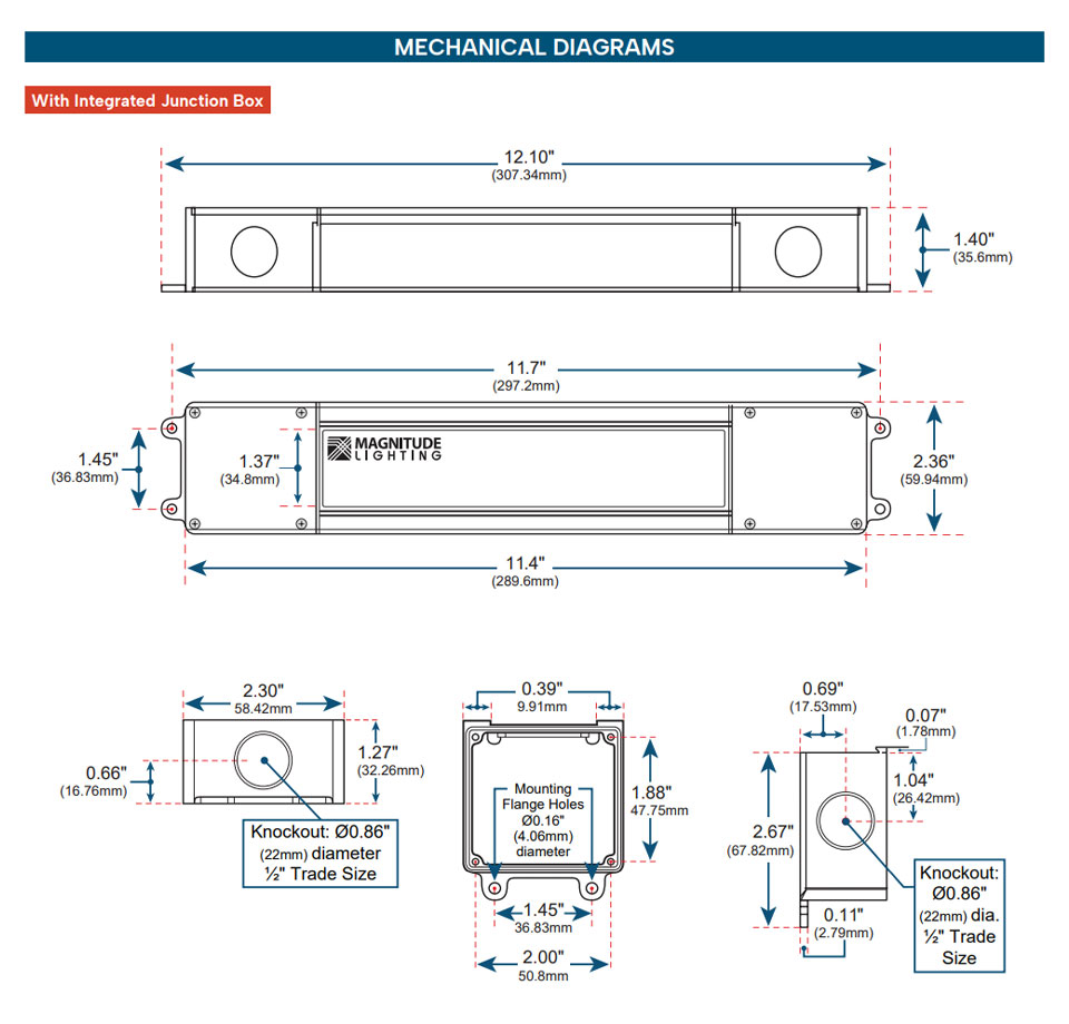 30W 12V SoliDrive Series Electronic, 0-10V Dimmable, Constant Voltage ...