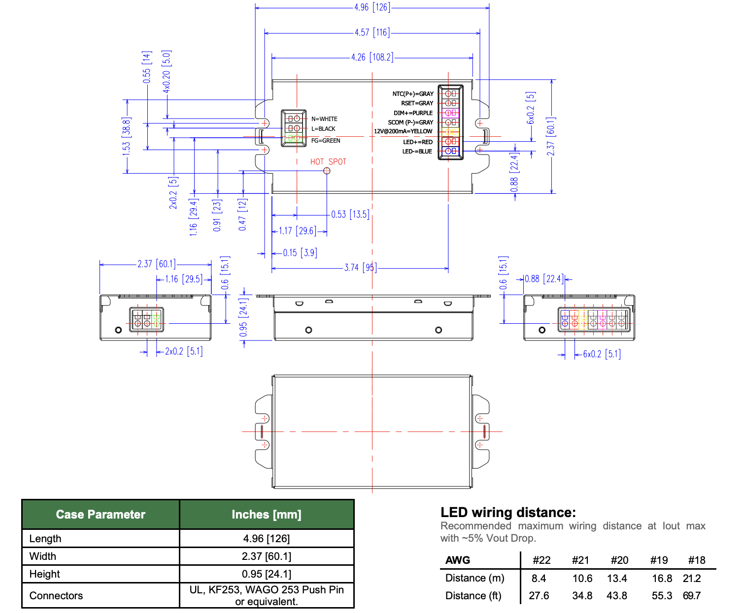 40W LP40W Series Programmable Constant Current AC/DC LED Driver by ...