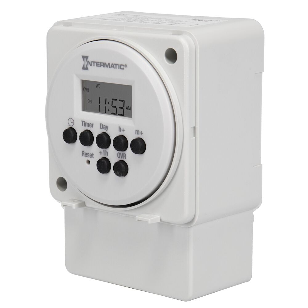 24-Hour or 7-Day 120-277V Electronic Surface/DIN Rail Mount Module, 15 ...