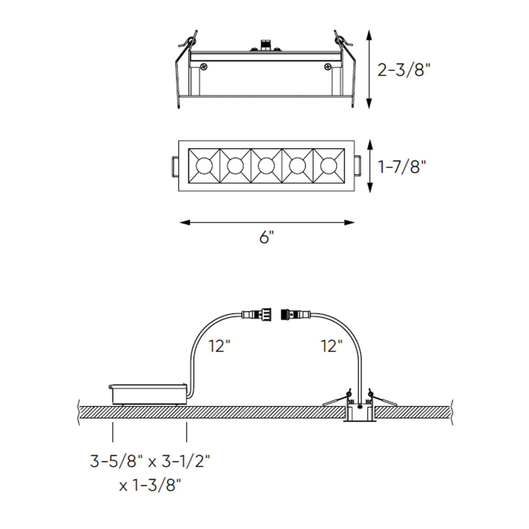 MSL5-3K-AWH 5-Light Microspot LED Recessed Downlight, 3000K By Dals