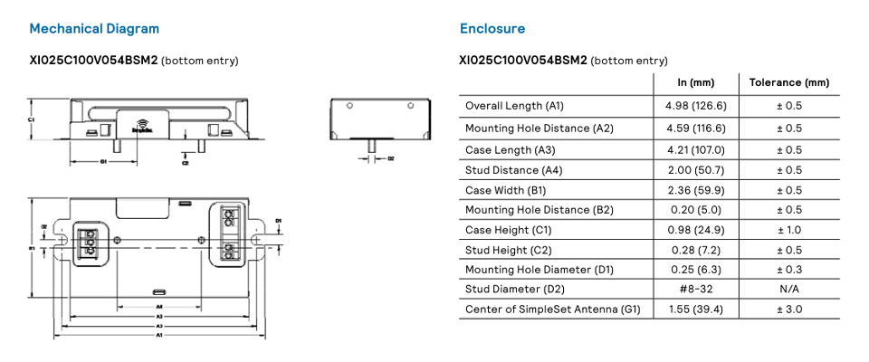 XI025C100V054BSM2 Advance Xitanium 25W 0.1-1.0A Downlight LED Driver ...
