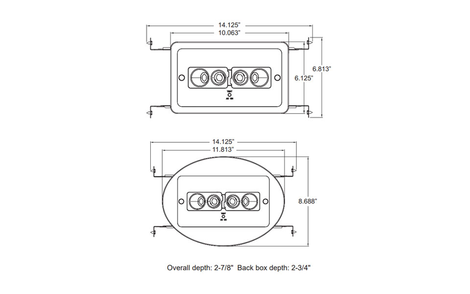 FRM Series, Flush Recessed LED Emergency Lighting Unit, NiCad Battery ...