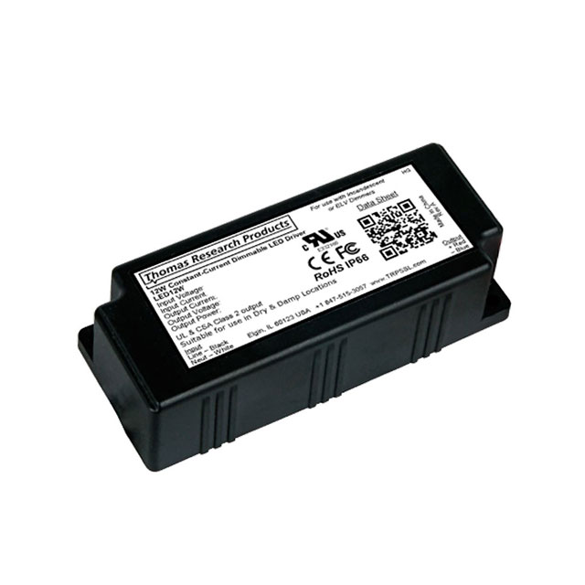 LED12W120-016-C0800-LT - Constant Current 12W, 10-16V by Thomas ...