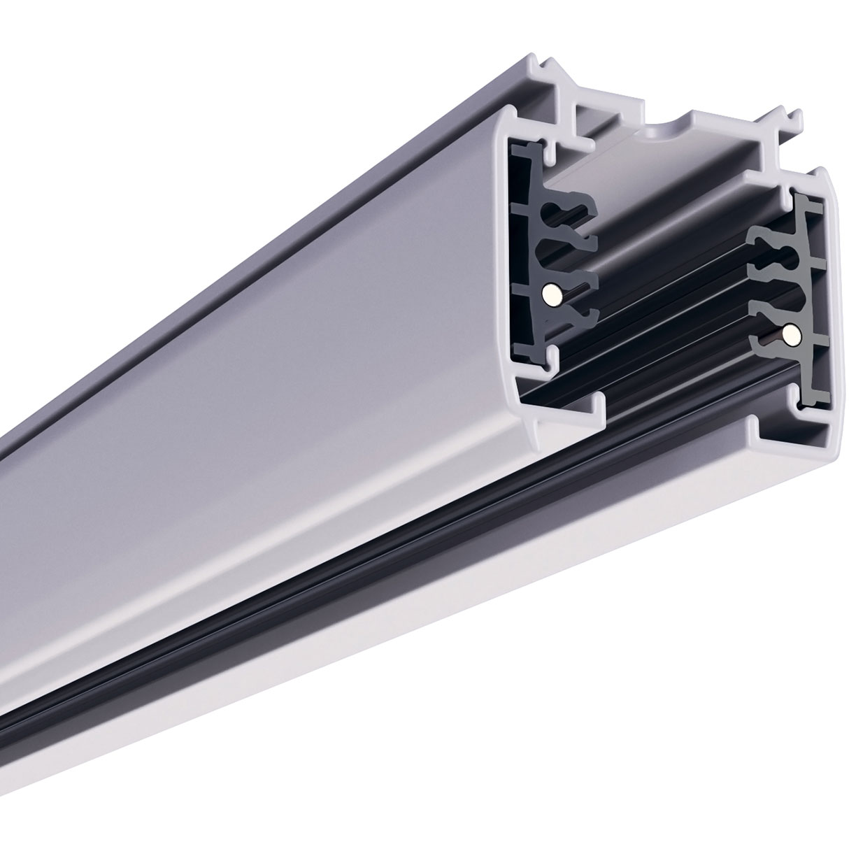 12' Powergear PRO-04 2-Circuit Extruded Aluminum Track, Black Finish by ...