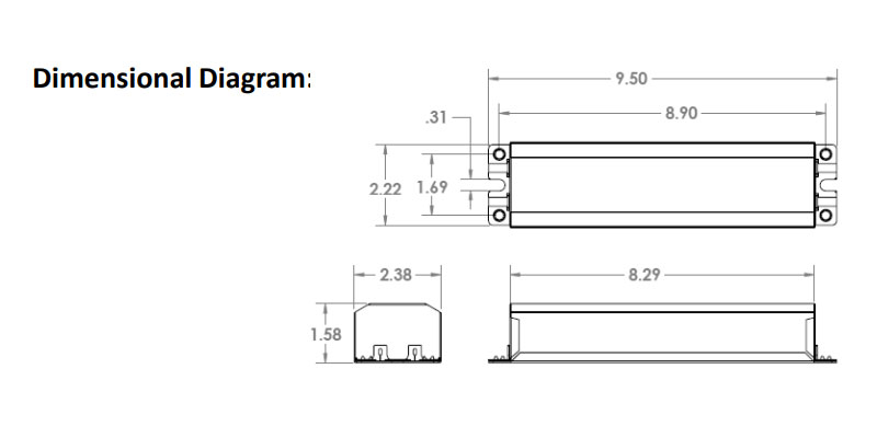 D20CC180UNVPWX12-F 180W 2000mA Programmable Constant Current LED Driver by Universal