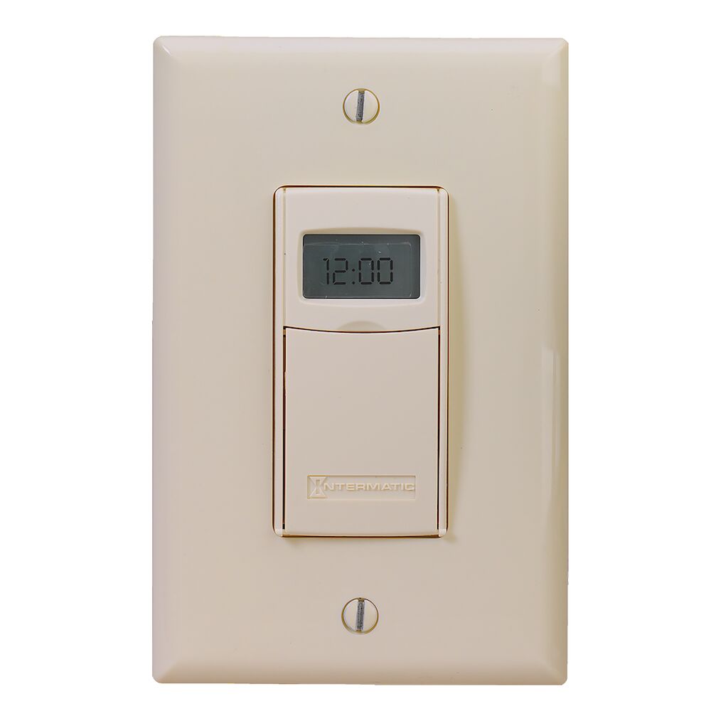7-Day Heavy-Duty Programmable Timer, 120-277V, Almond Finish by Intermatic