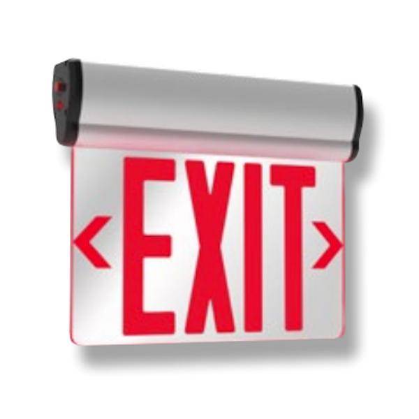 EMG-EDG-AL-RG 4W Emergence Edgelit Series, Red/Green Letters, Aluminum ...