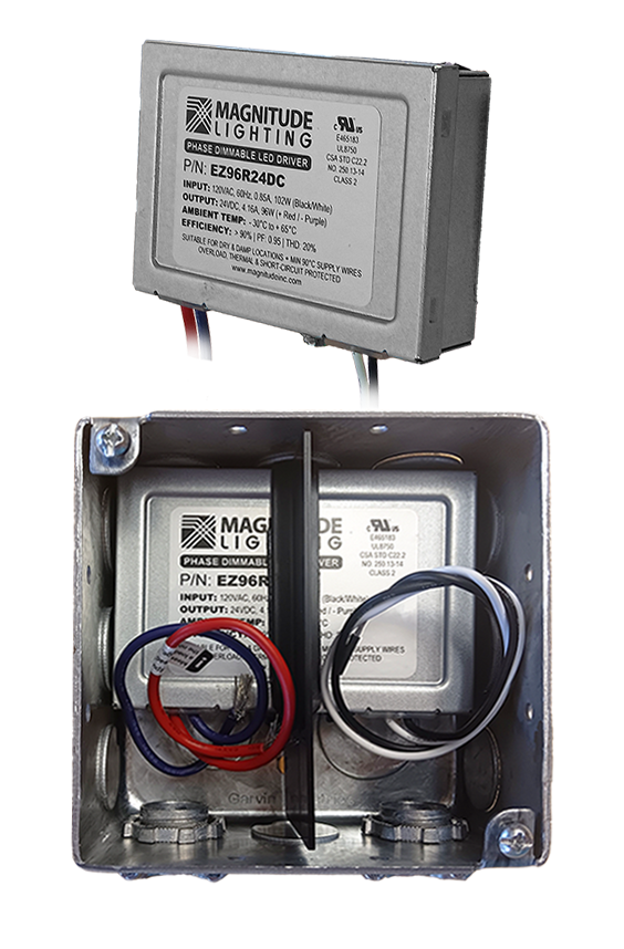 96W EZ96 Electronic Dimmable LED Driver & Low Voltage Divider Kit by ...