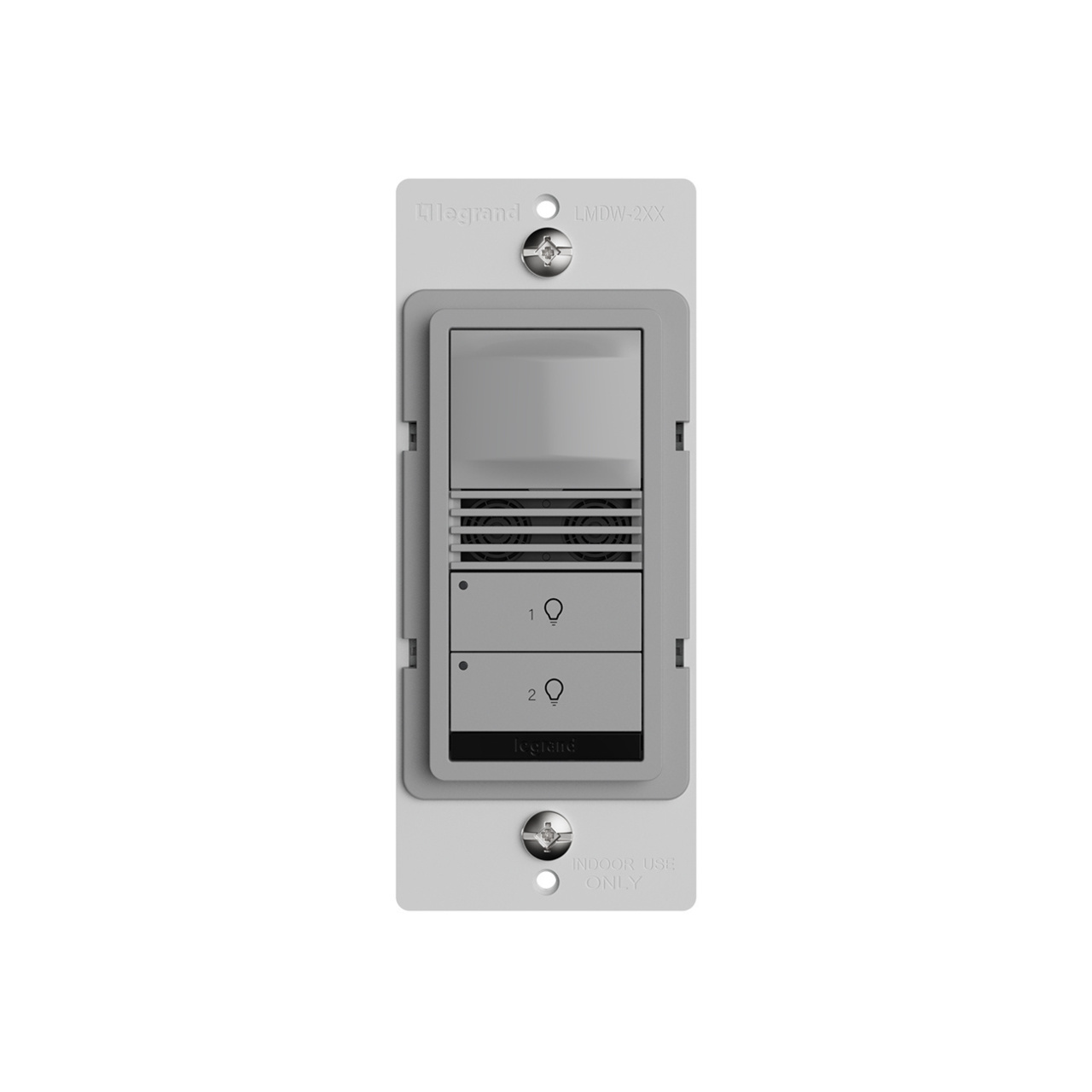 LMDW-220-GRY DLM Dual Technology Occupancy Sensor Switch, 2-Button ...