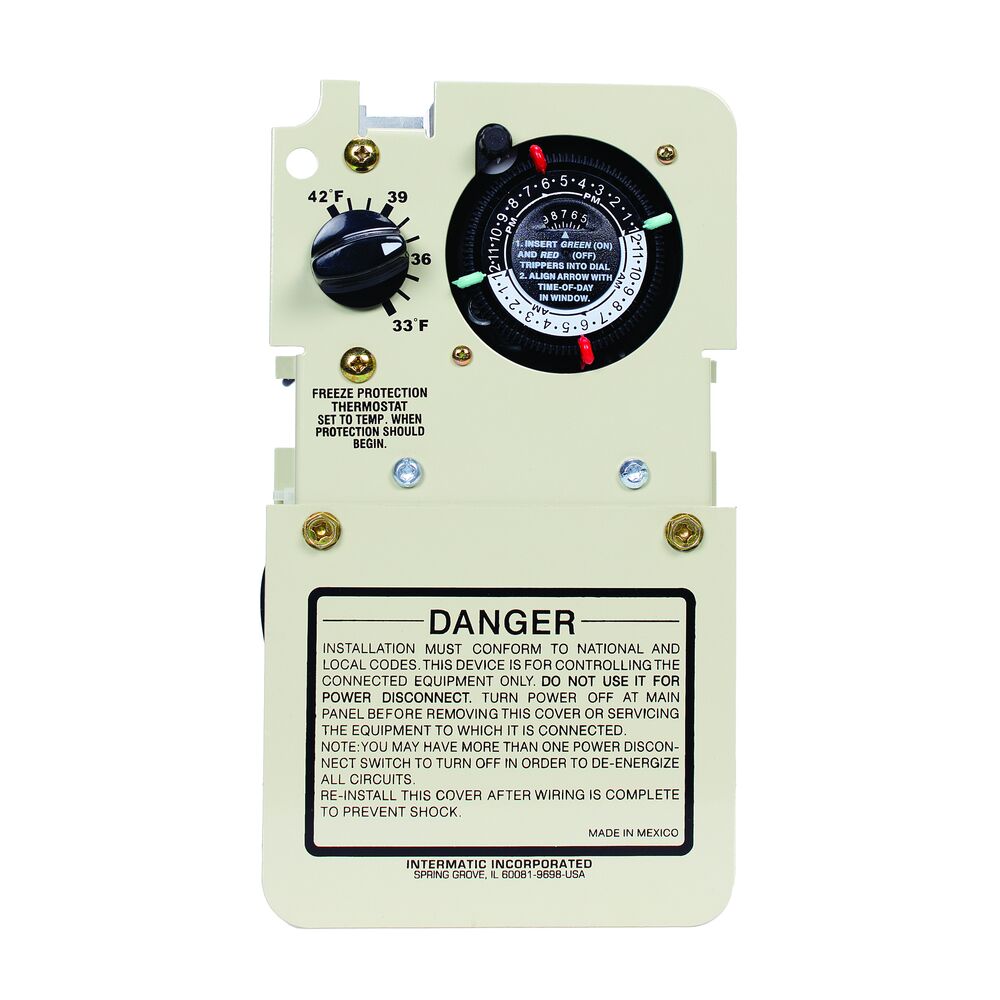 Freeze Protection Timer with Thermostat for 120/240V Applications ...