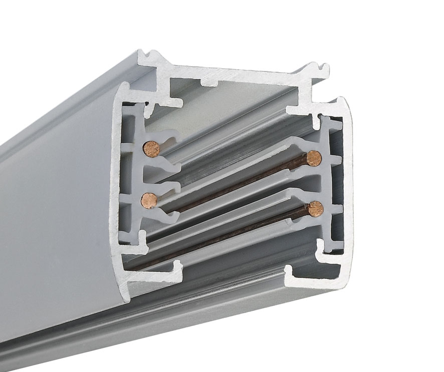 12' Powergear PRO-04 2-Circuit Extruded Aluminum Track, White Finish by ...