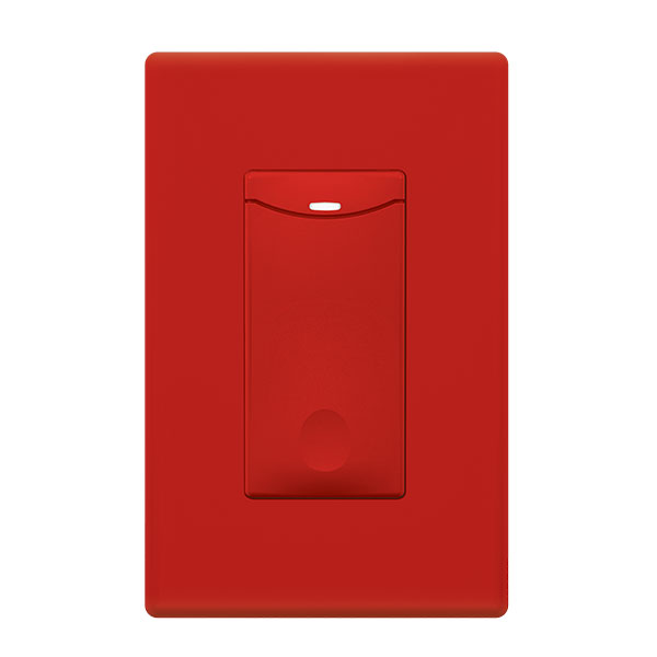 SWX-801 Low Voltage Momentary On/Off Switch, Red Finish by Sensorworx