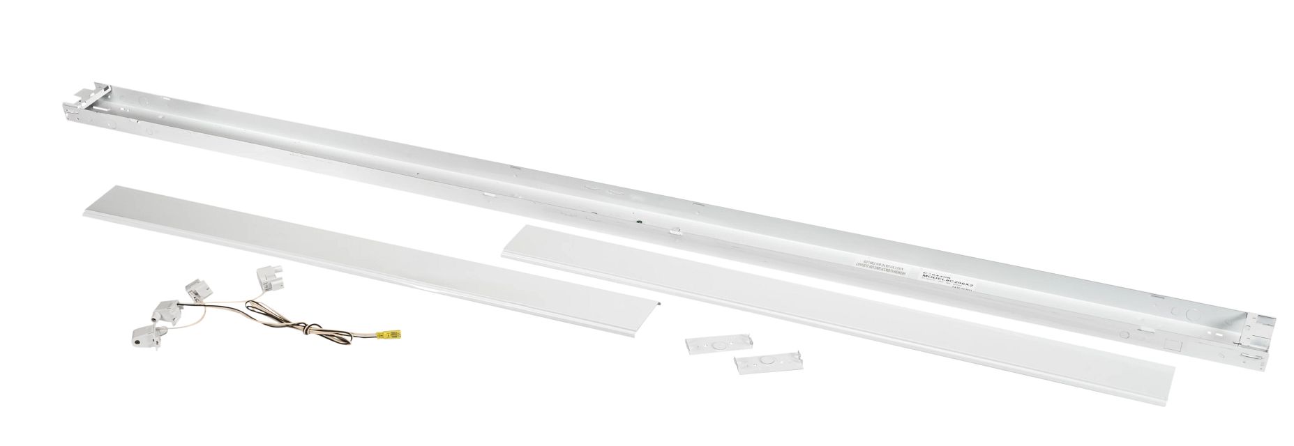KT-DDSLEDR17D-8-2L-CP - 8' 2-Lamp LED Tube Ready Strip Fixture, Double ...