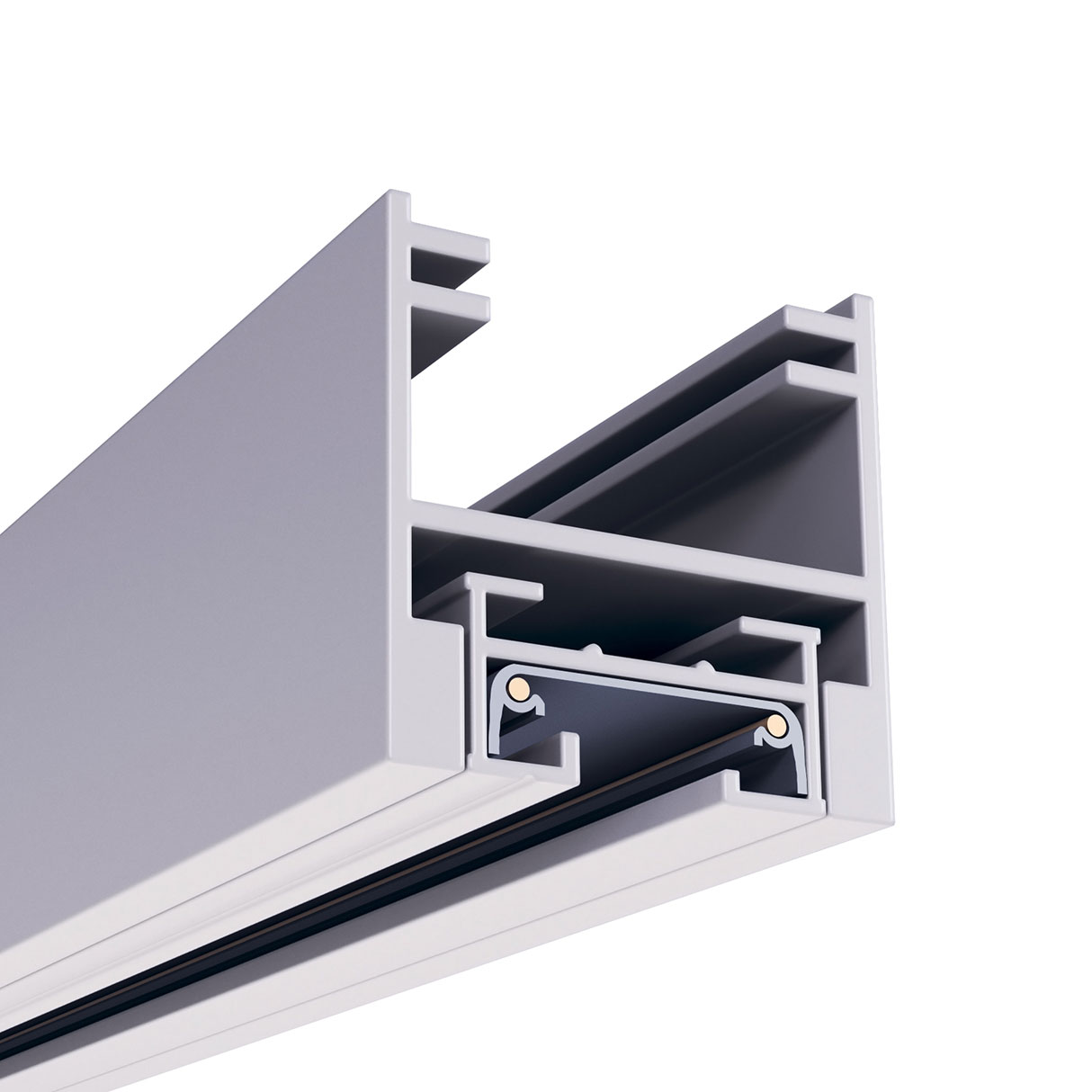 12' A-Line A-BEAM Single Circuit Track Channel, Black Finish by Liteline