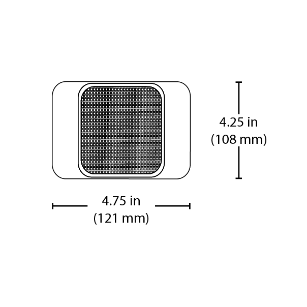 ERL1-10-WH ERL1 Series, 1.2W Single Head White LED Emergency Remote ...