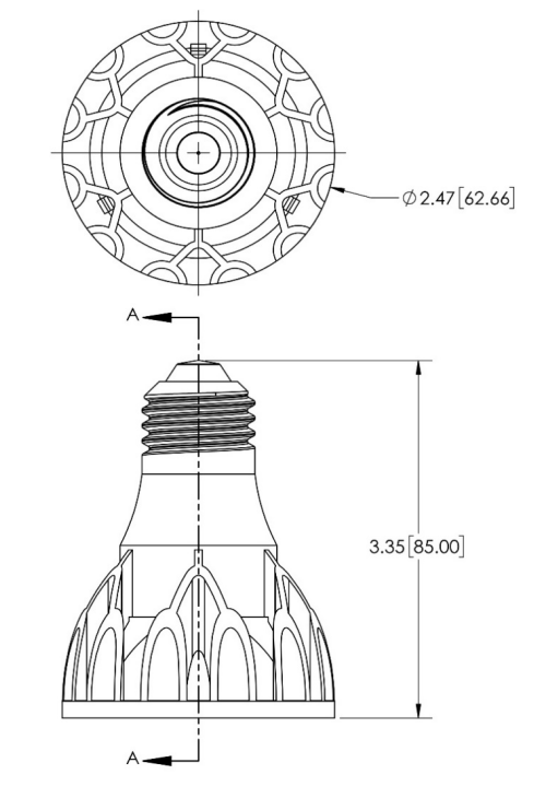 10W SunLight2 PAR20 6500K CCT, 36° Beam Angle, High CRI LED Bulbs (6 ...