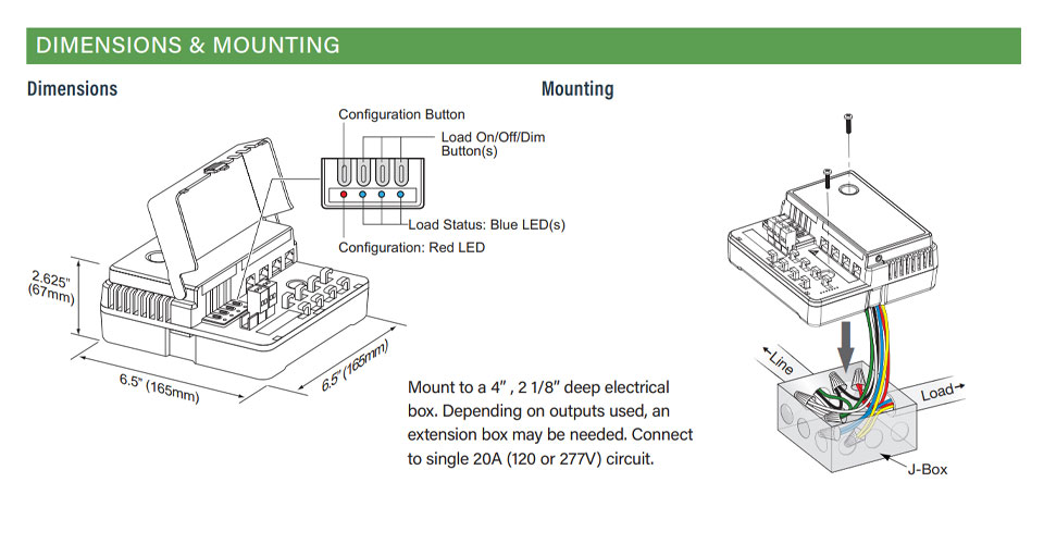 LMRC-211-U Digital Room Controller, Single Relay, 0-10V Dimming, USA by ...