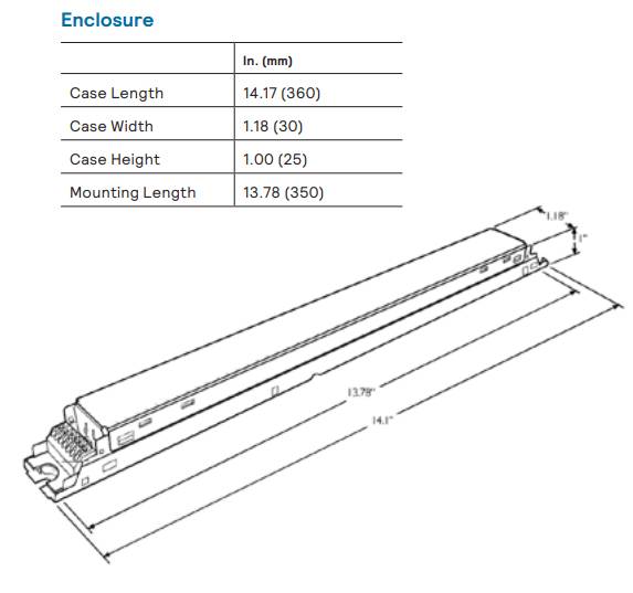 XG040C110V054BST1 Advance Xitanium 40W 0.1A Indoor Linear LED Driver ...