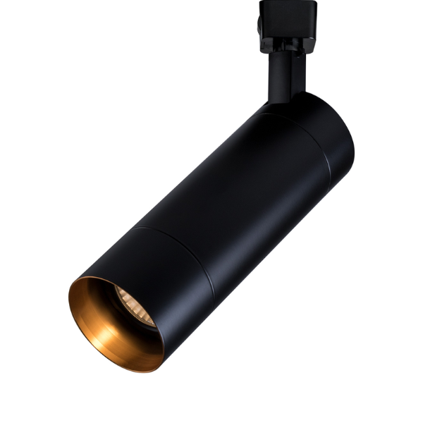 DINE 2" Snoot 16W Powergear 2-Circuit LED Track Fixture, Black Finish ...