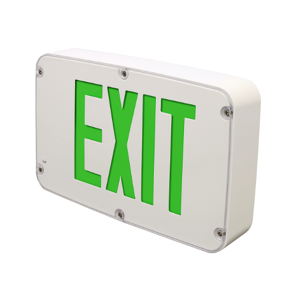 NXFX Series Polycarbonate LED Exit Sign, Single Face, AC Only, 2 ...