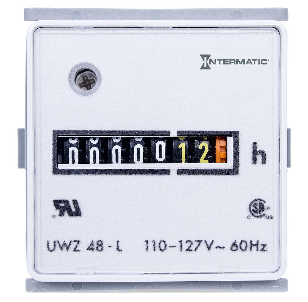 UWZ48E AC Hour Meter, 120V, Gray Finish by Intermatic