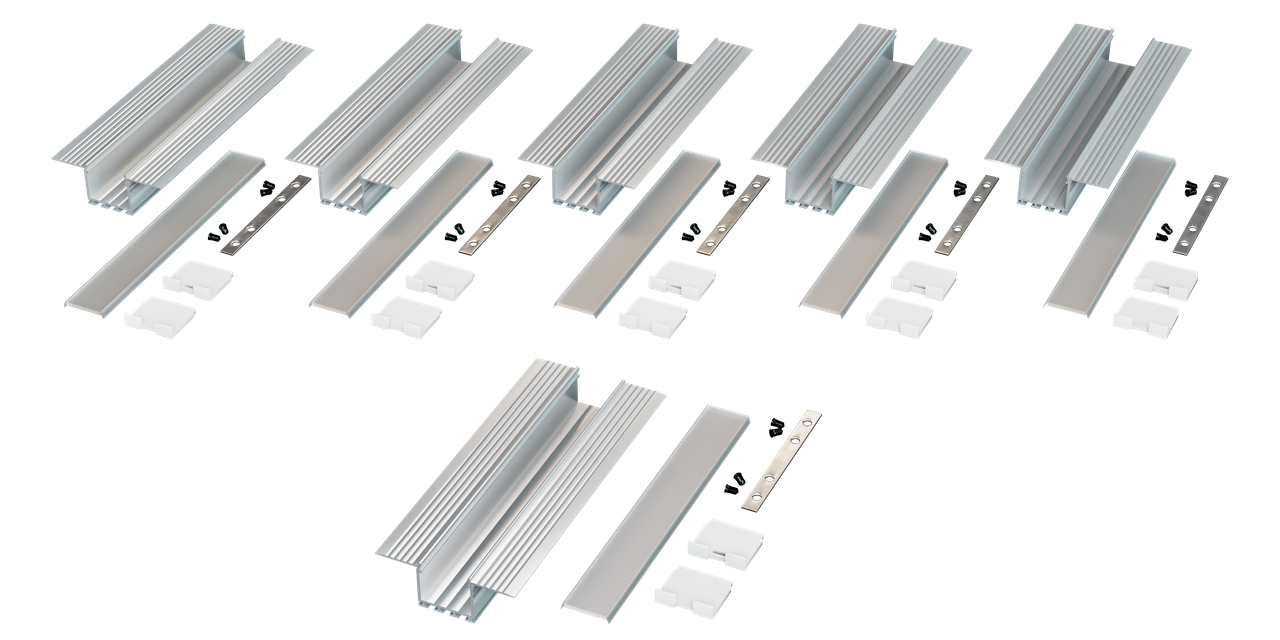 2M Invisible Slot Five Unit Bundle by American Lighting