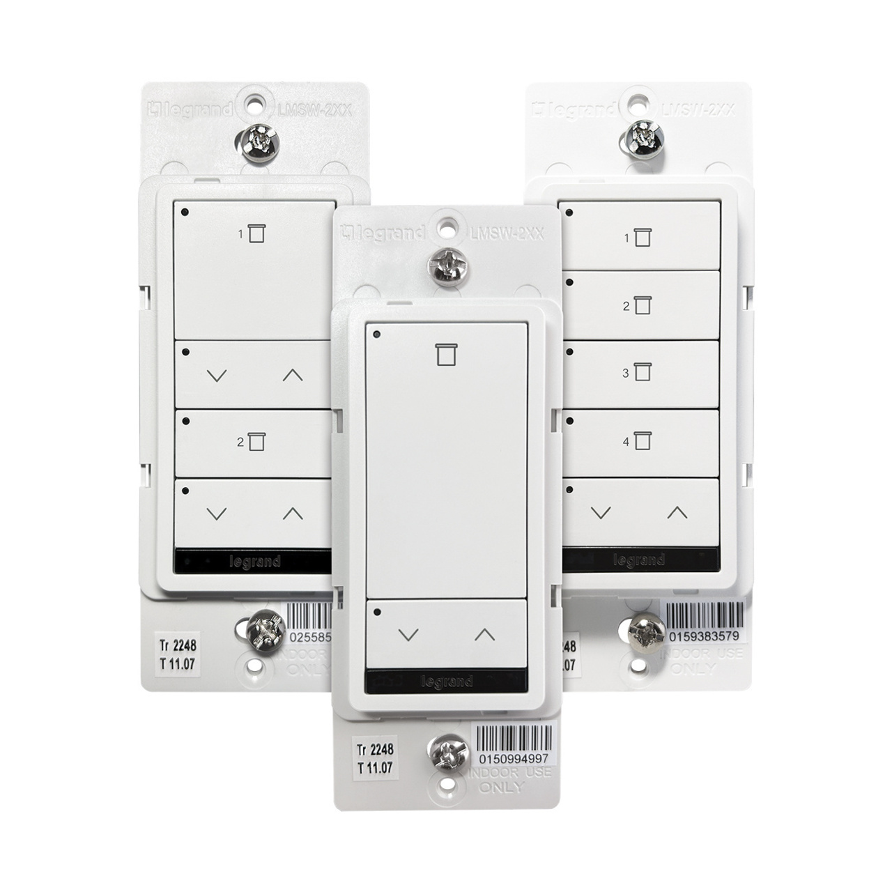 LMSH-SW222-W DLM Wired Standard Shade Switch, 2-Button, 2-Rocker, White ...