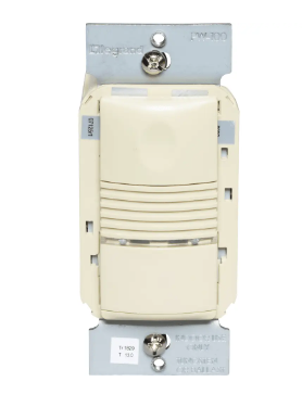 PW-301-LA, PIR Wall Switch Occupancy Sensor, 120/277V, Lt Almond Finish ...