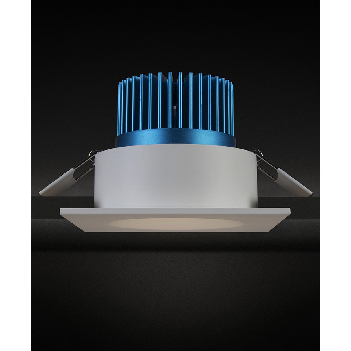 LUNA Designer 3.5" Square Dim-to-Warm Fixed Recessed, Emergency Backup ...