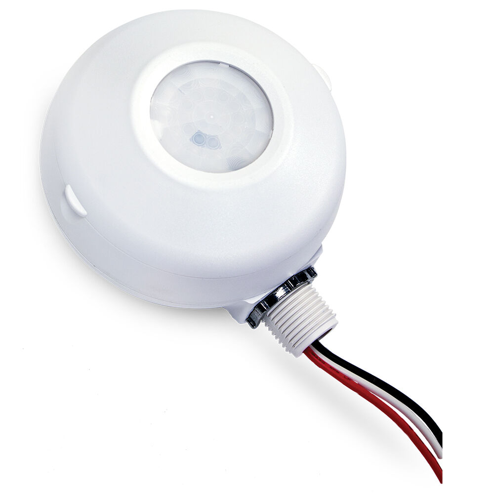 Commercial Grade High Bay PIR Occupancy Sensor, 120/277V, White Finish ...