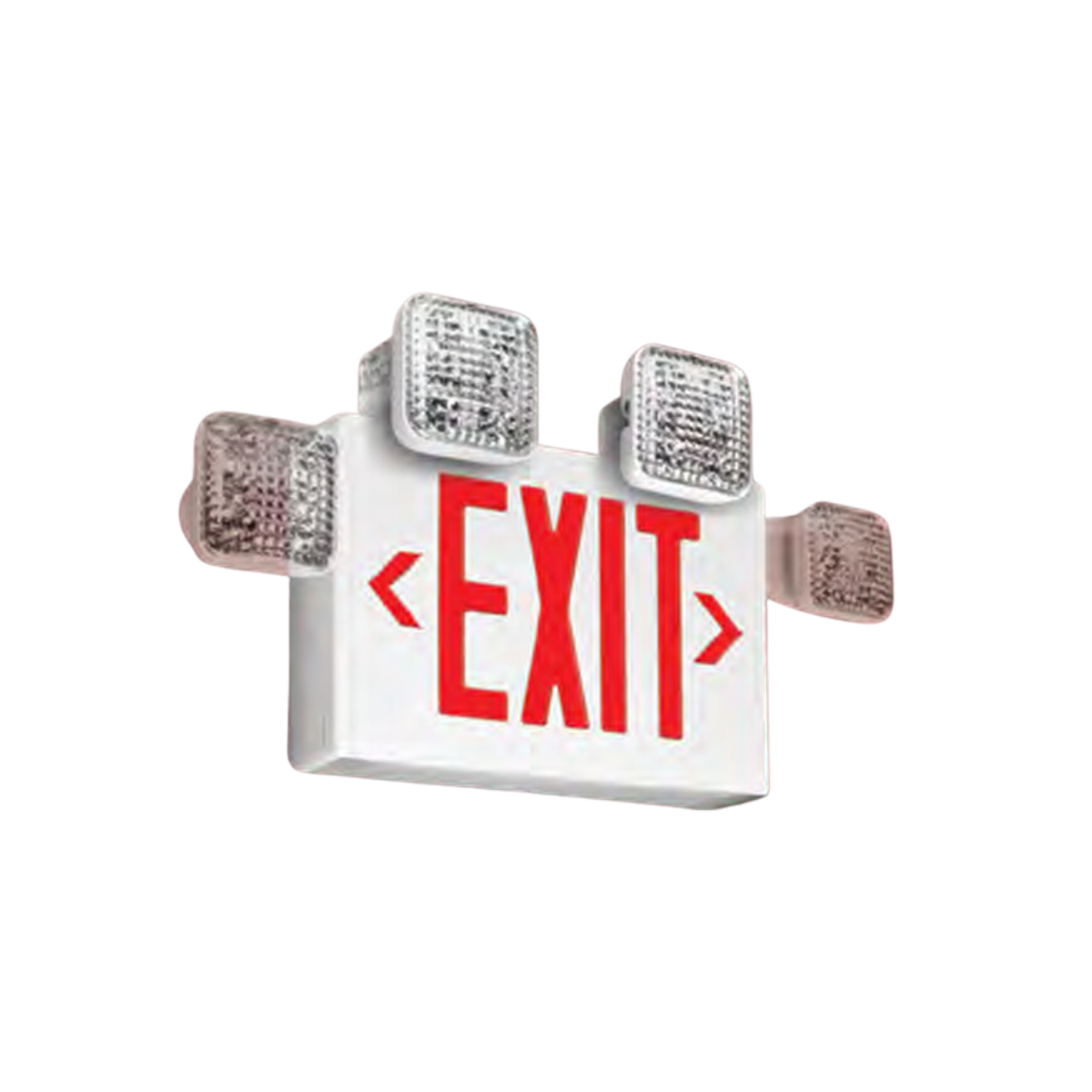 LCAC-2SQLED Series LED Exit & Heads Combination Unit by LightAlarms