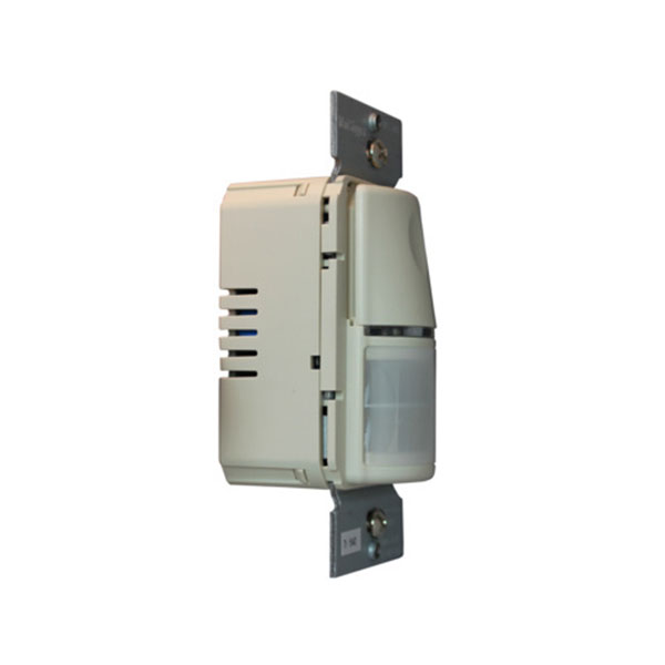 WS-301-LA, PIR Wall Switch Occupancy Sensor, 120/277V, Lt Almond Finish ...