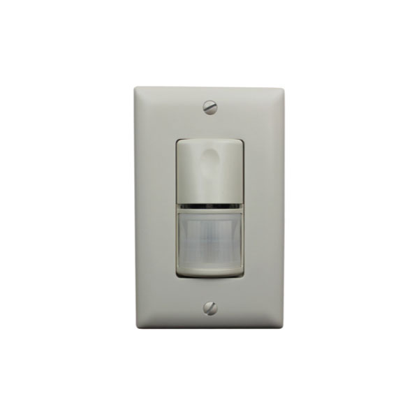 WS-301-LA PIR Wall Switch Occupancy Sensor, 120/277V, Light Almond ...