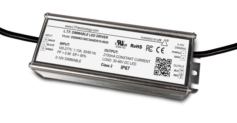 96W DS Series Constant Current Dimmable LED Driver by LTF
